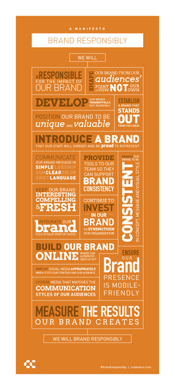 Creative Company brand manifesto, Brand Responsibly, yours to download
